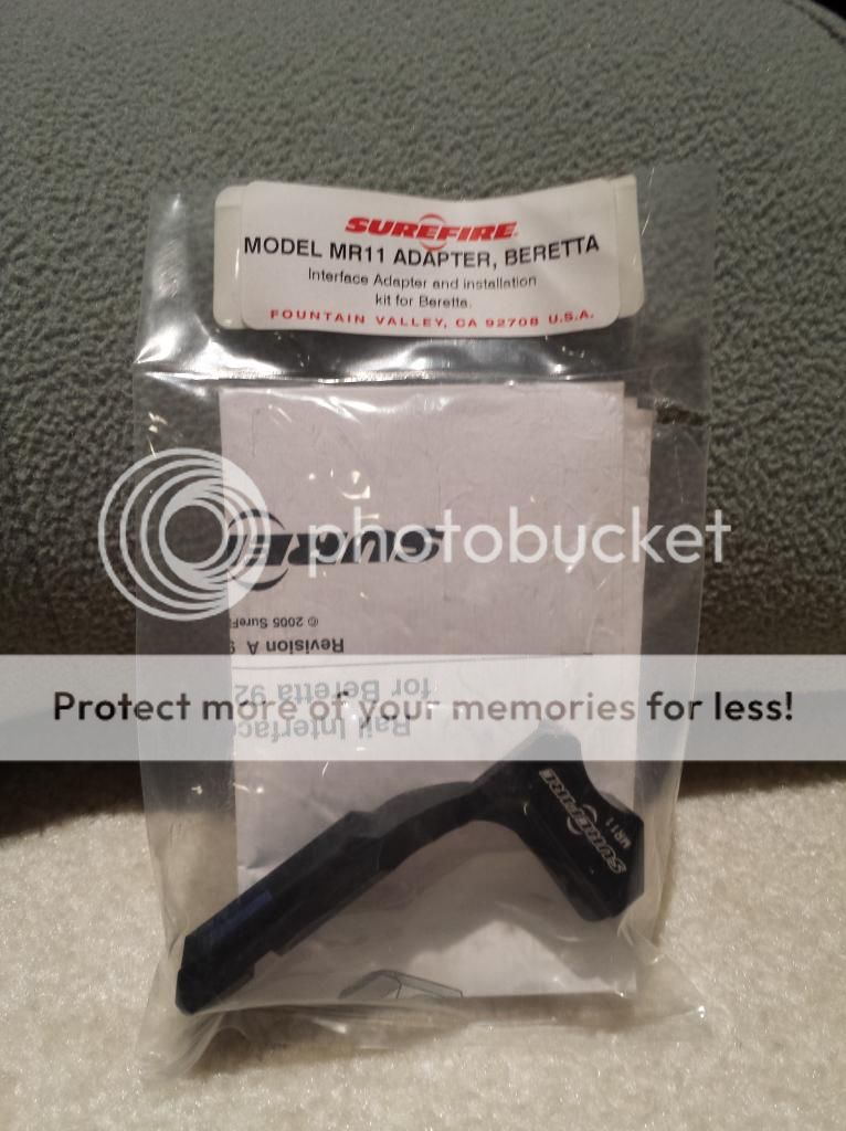 FS: Surefire MR11 (Beretta 92FS picatinny tactical rail adapter mount ...