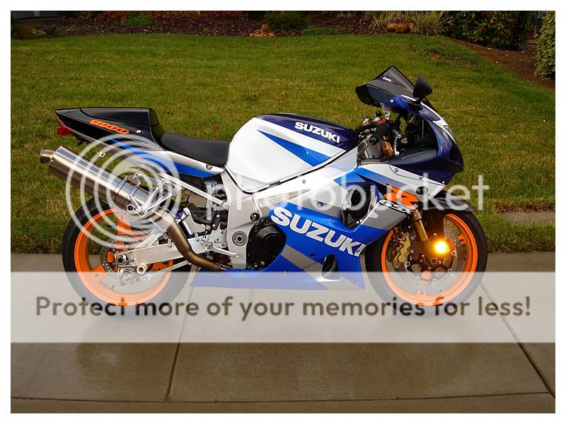 pics of blue and white with orange rims | Suzuki GSX-R Motorcycle ...