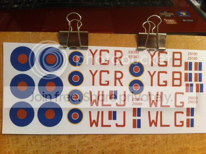 A W Whitley ASW 1:72 Decals for the Airfix Kit - Parkes682Decals ...