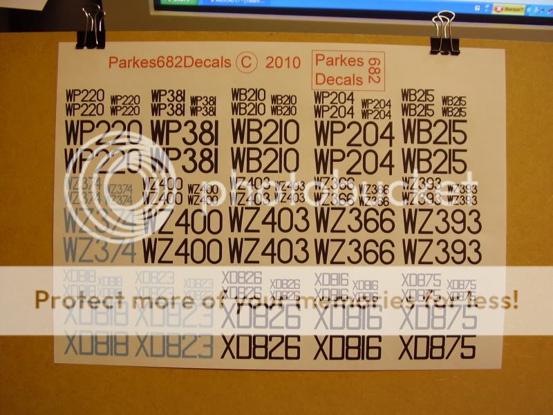 Valiant Decals 2010 Airfix Valiant 1:72 scale - Parkes682Decals ...