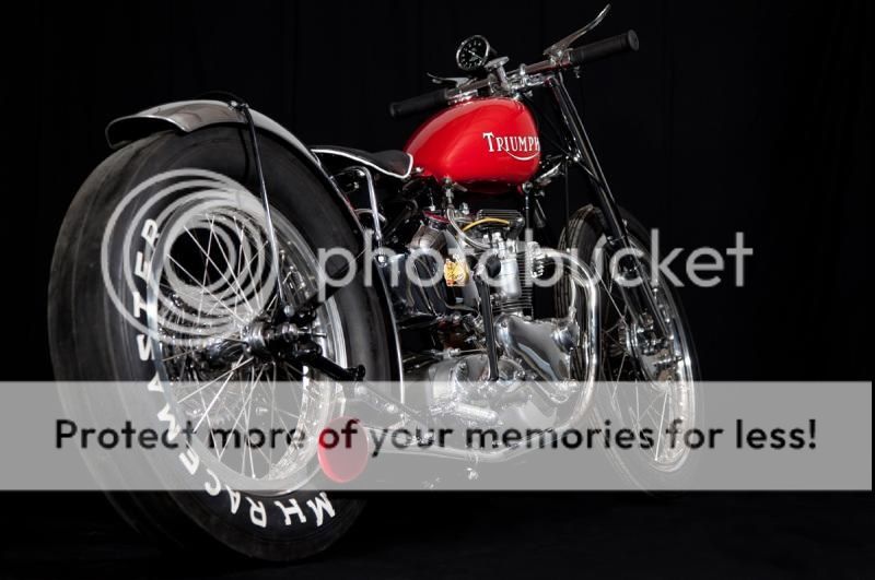Barons Speed Shop 1953 T100 drag bike | Triumph Rat Motorcycle Forums